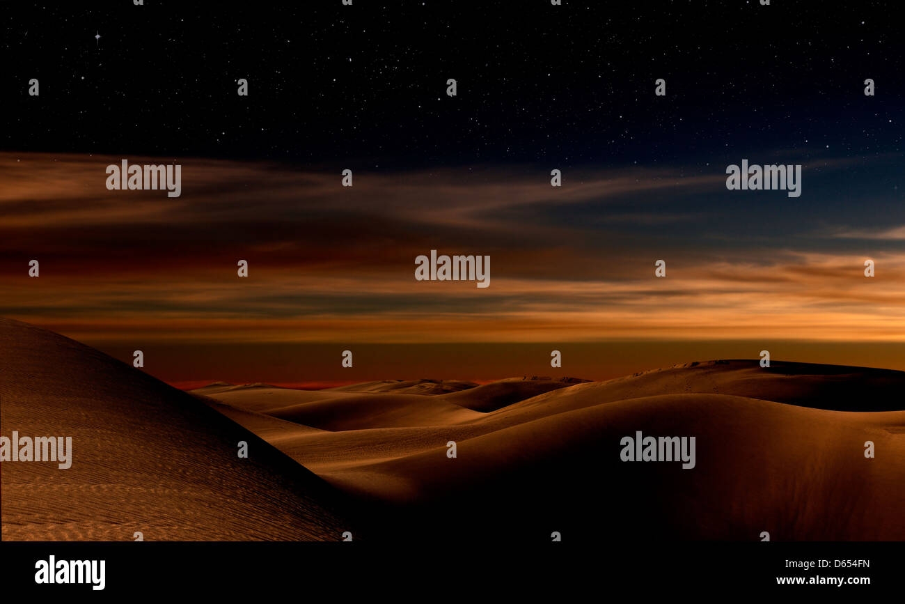 Barchan dunes sahara hi-res stock photography and images - Alamy