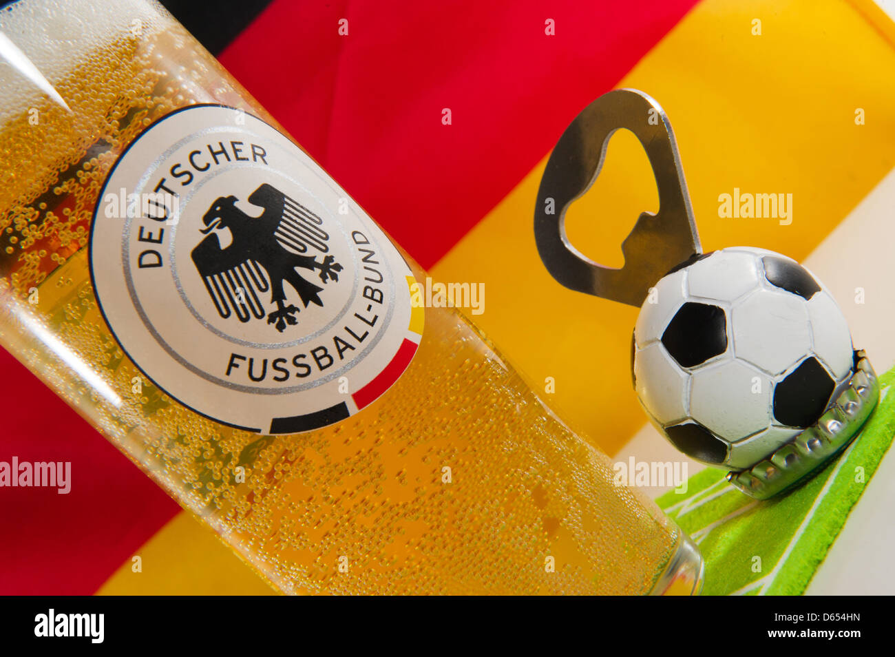 An illustration shows a glass of the German Football Association DFB ...