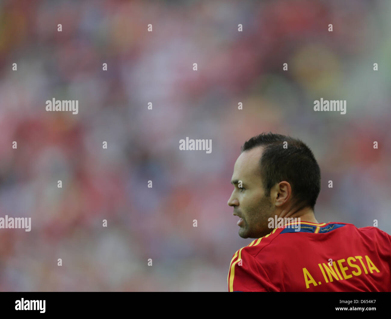 Spain's Andres Iniesta during UEFA EURO 2012 group C soccer match Spain ...