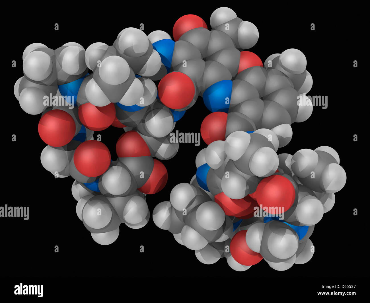 Actinomycin D drug molecule Stock Photo - Alamy
