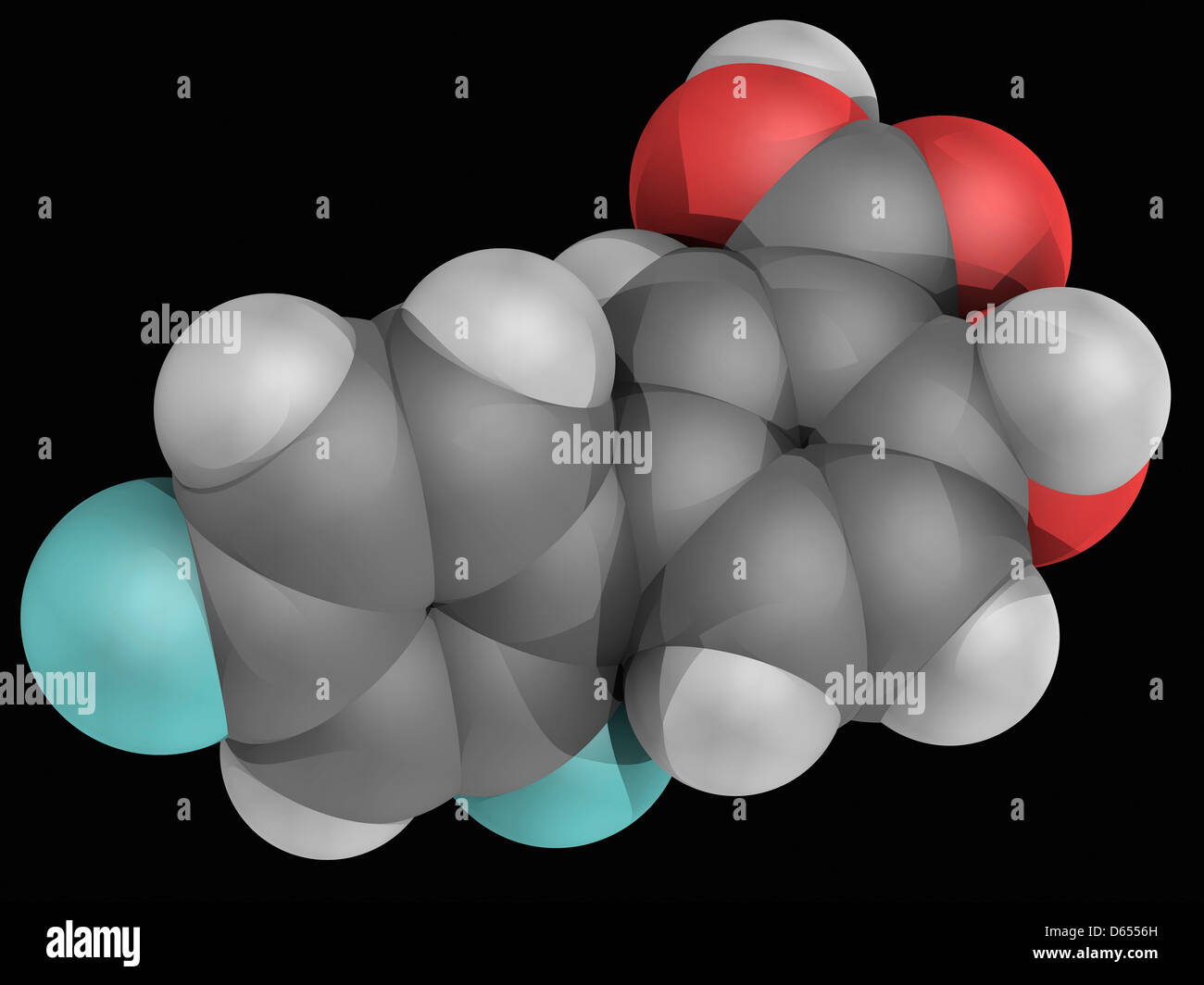 Diflunisal drug molecule Stock Photo - Alamy