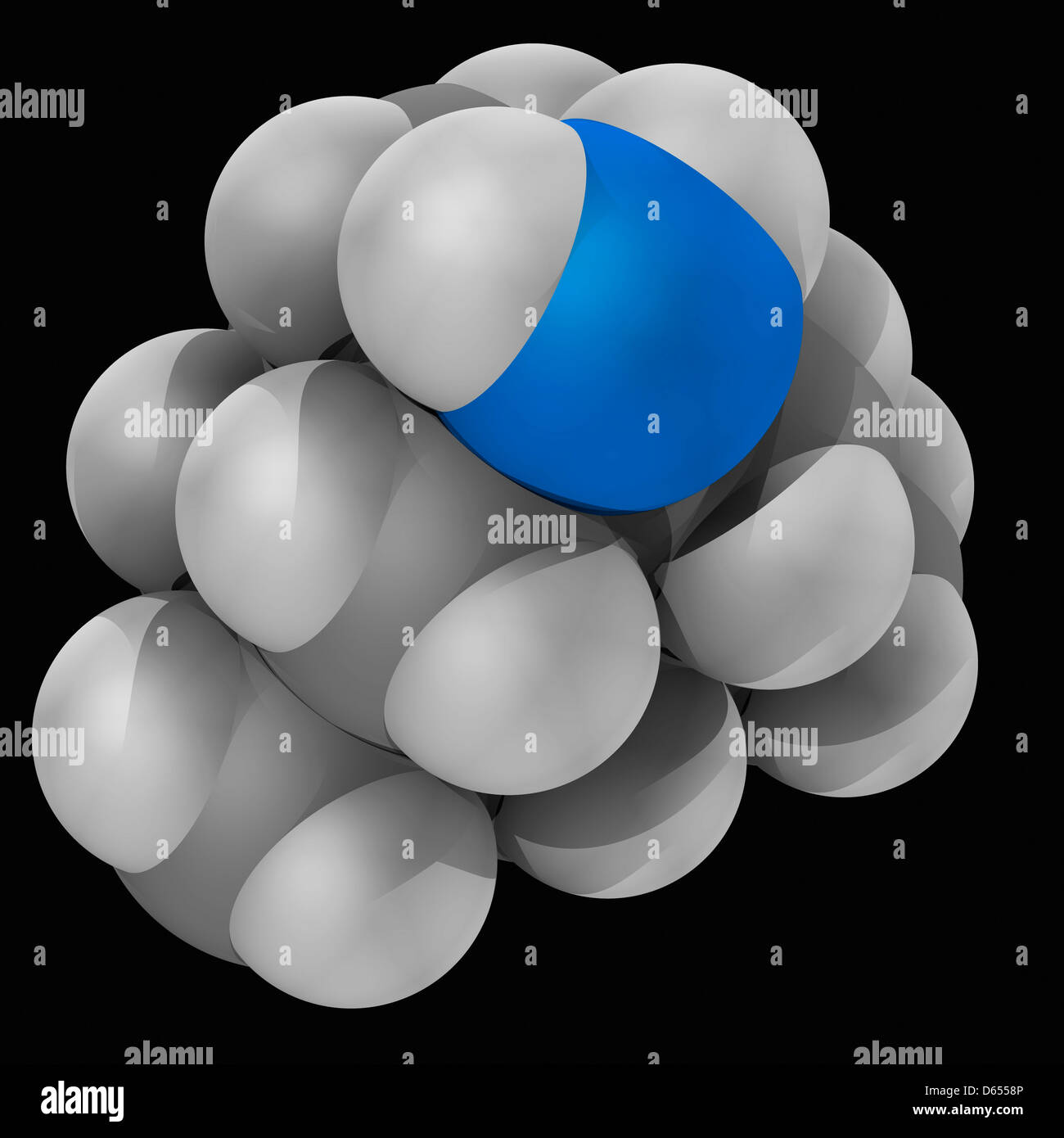 Memantine drug molecule Stock Photo - Alamy
