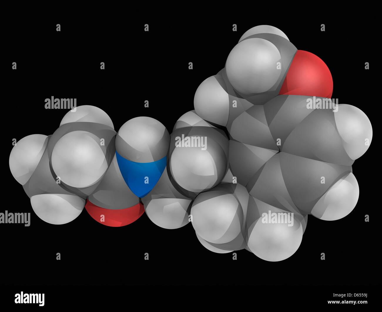 Ramelteon drug molecule Stock Photo - Alamy