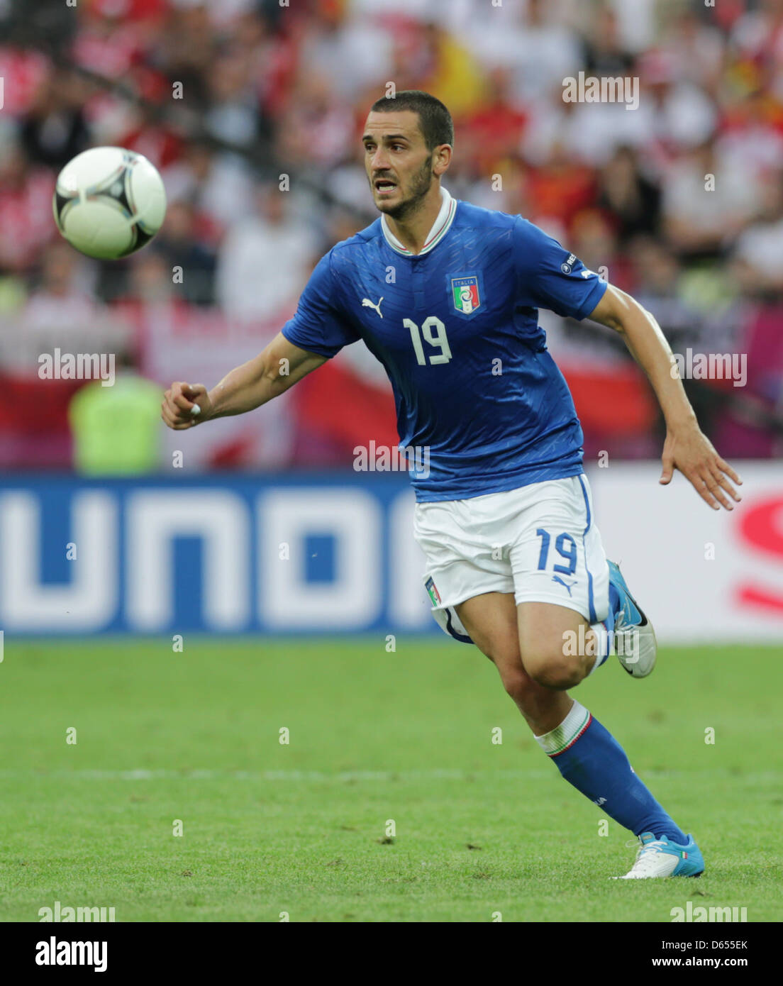 Italy's Leonardo Bonucci during UEFA EURO 2012 group C soccer match ...
