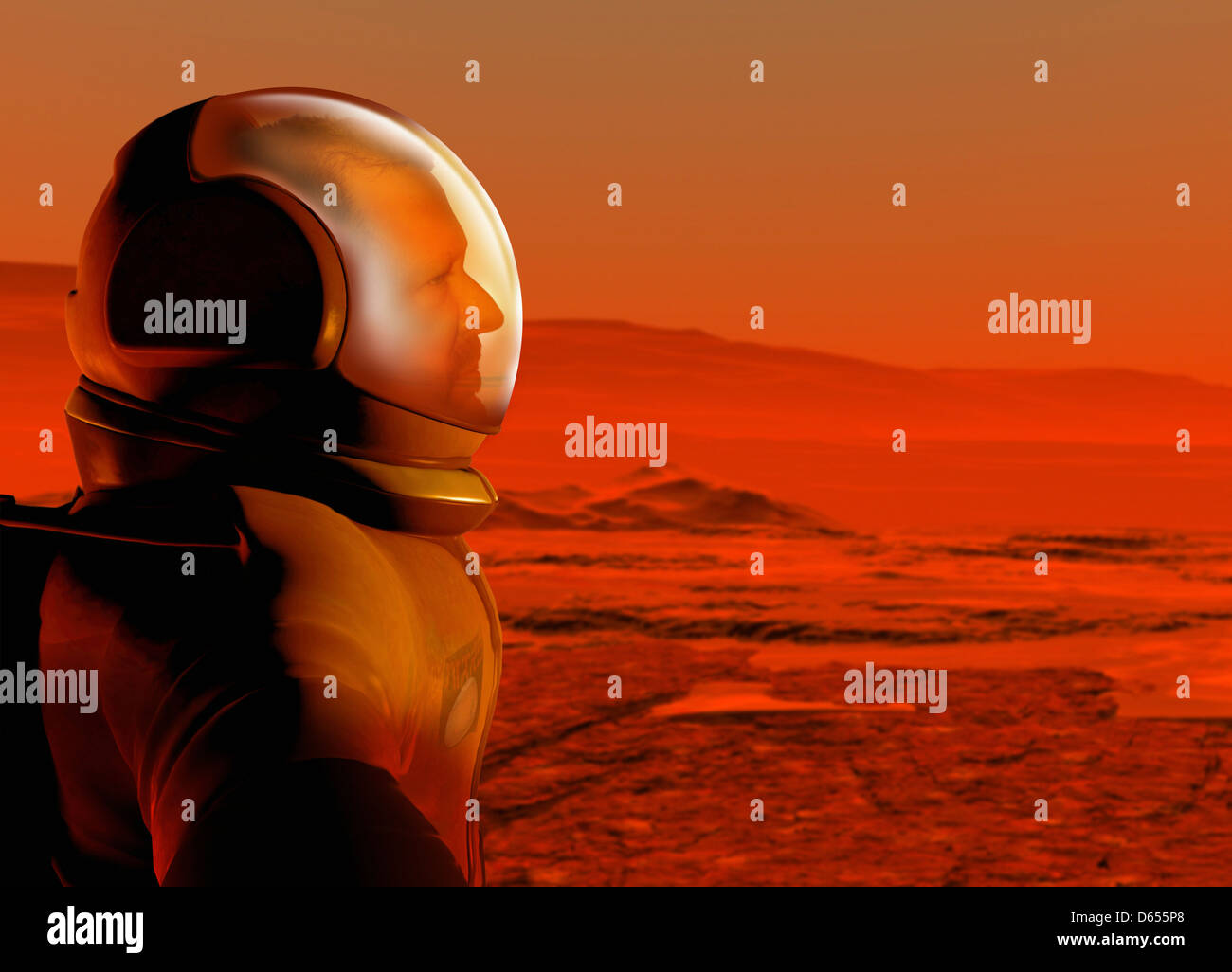 Mars exploration, artwork Stock Photo - Alamy