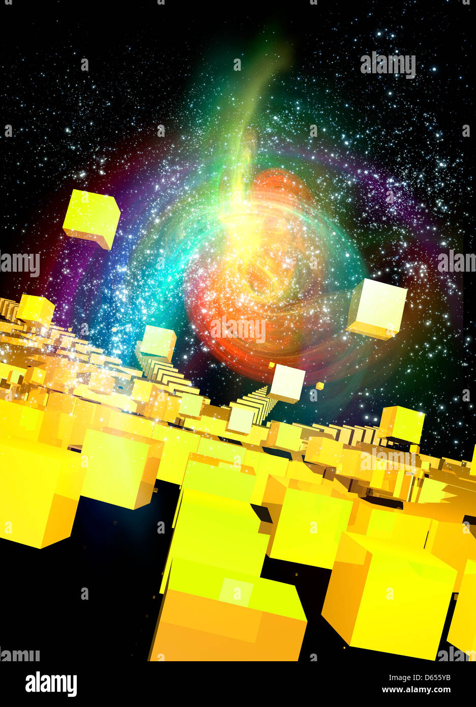 Quantum physics, conceptual artwork Stock Photo - Alamy