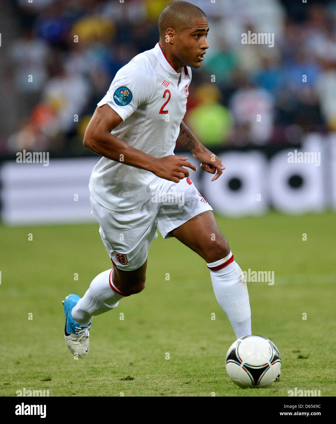 England's Glen Johnson during UEFA EURO 2012 group D soccer match ...