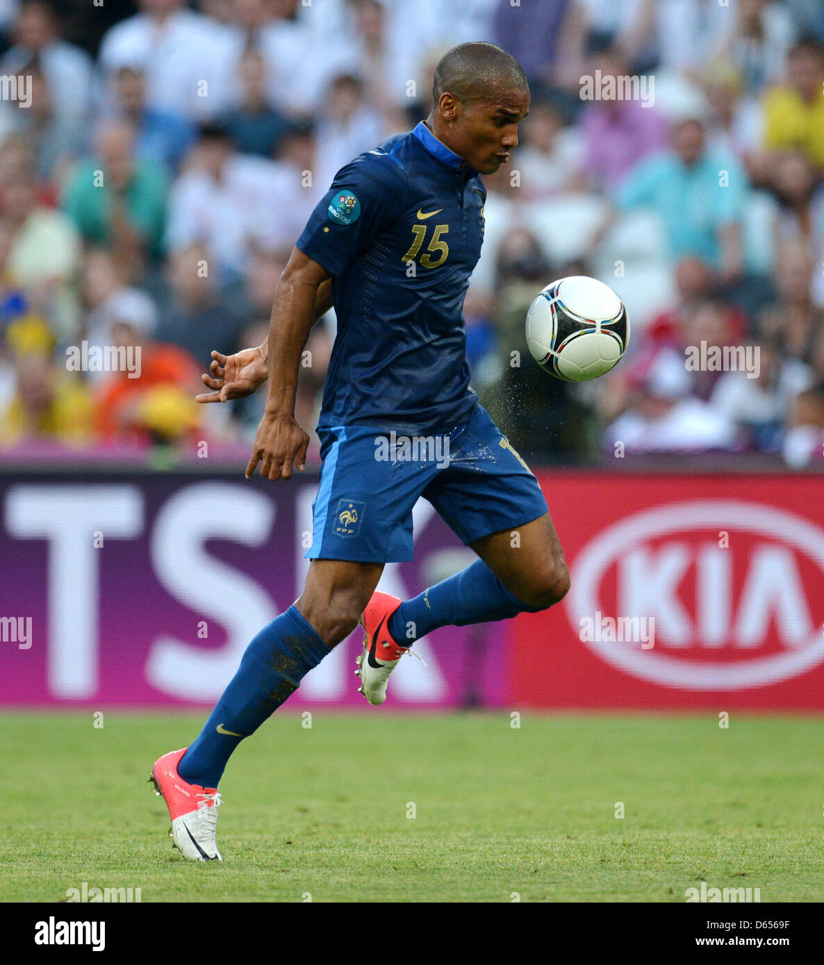 France's Florent Malouda during UEFA EURO 2012 group D soccer match ...