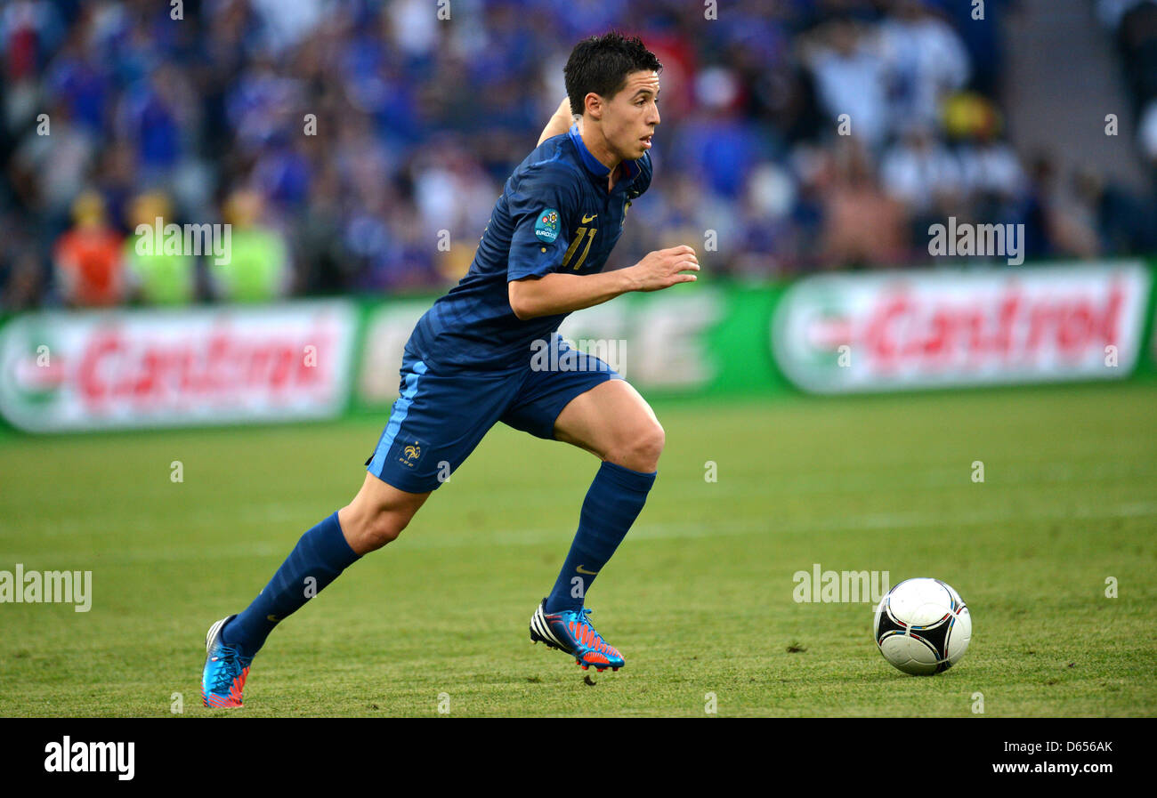 France's Samir Nasri during UEFA EURO 2012 group D soccer match France ...
