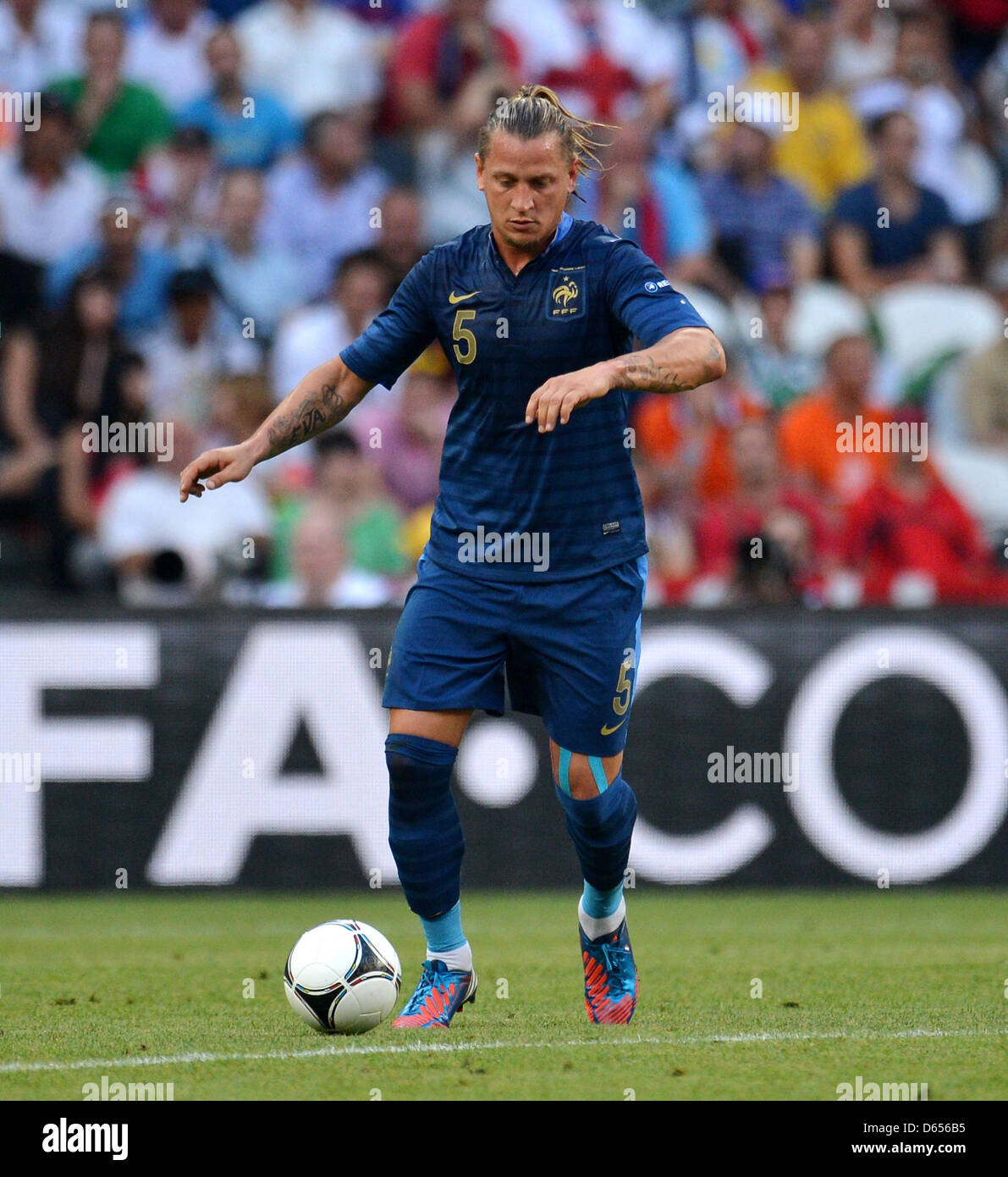 France's Philippe Mexes during UEFA EURO 2012 group D soccer match ...