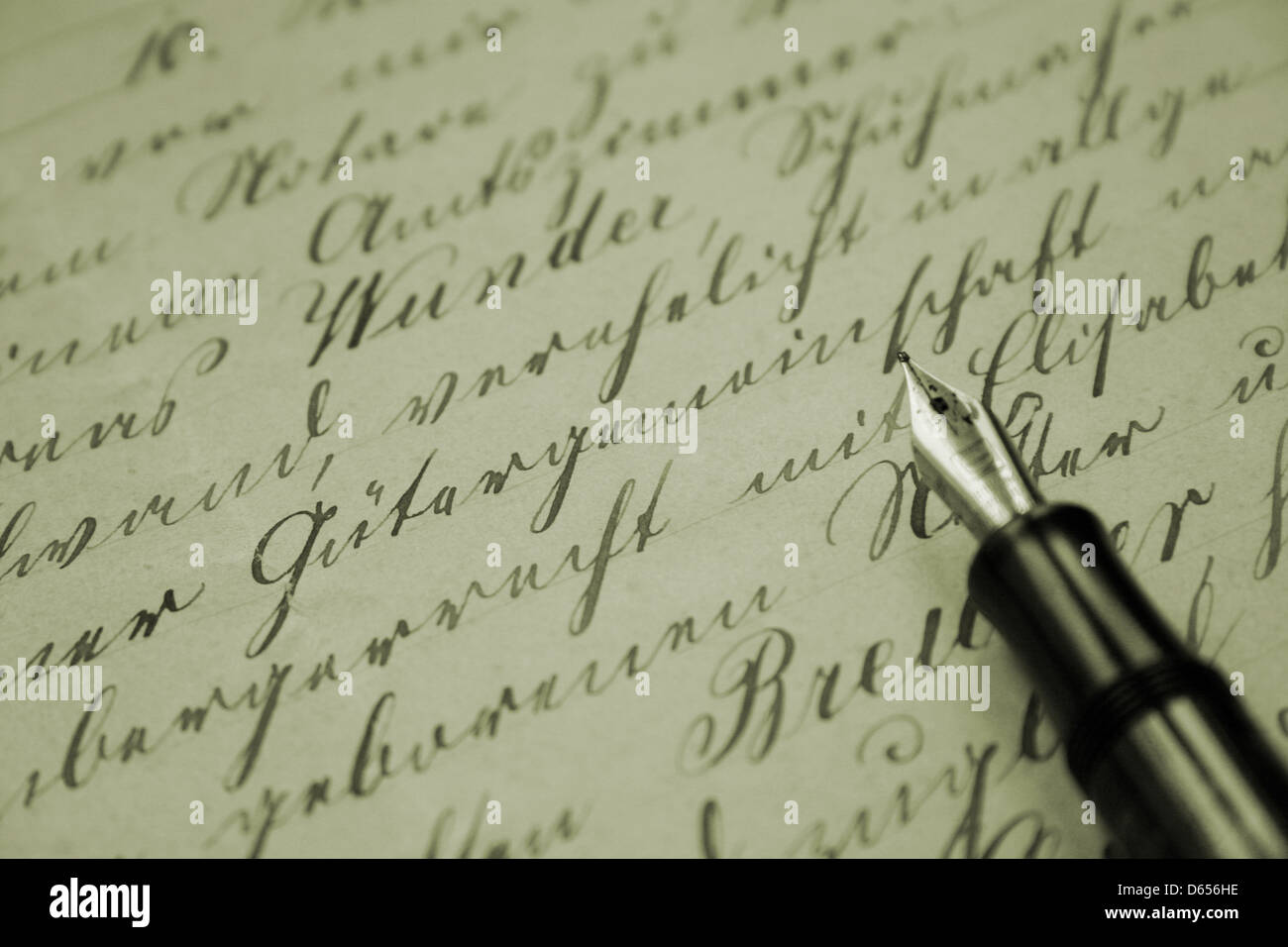 Sutterlin Writing High Resolution Stock Photography and Images - Alamy