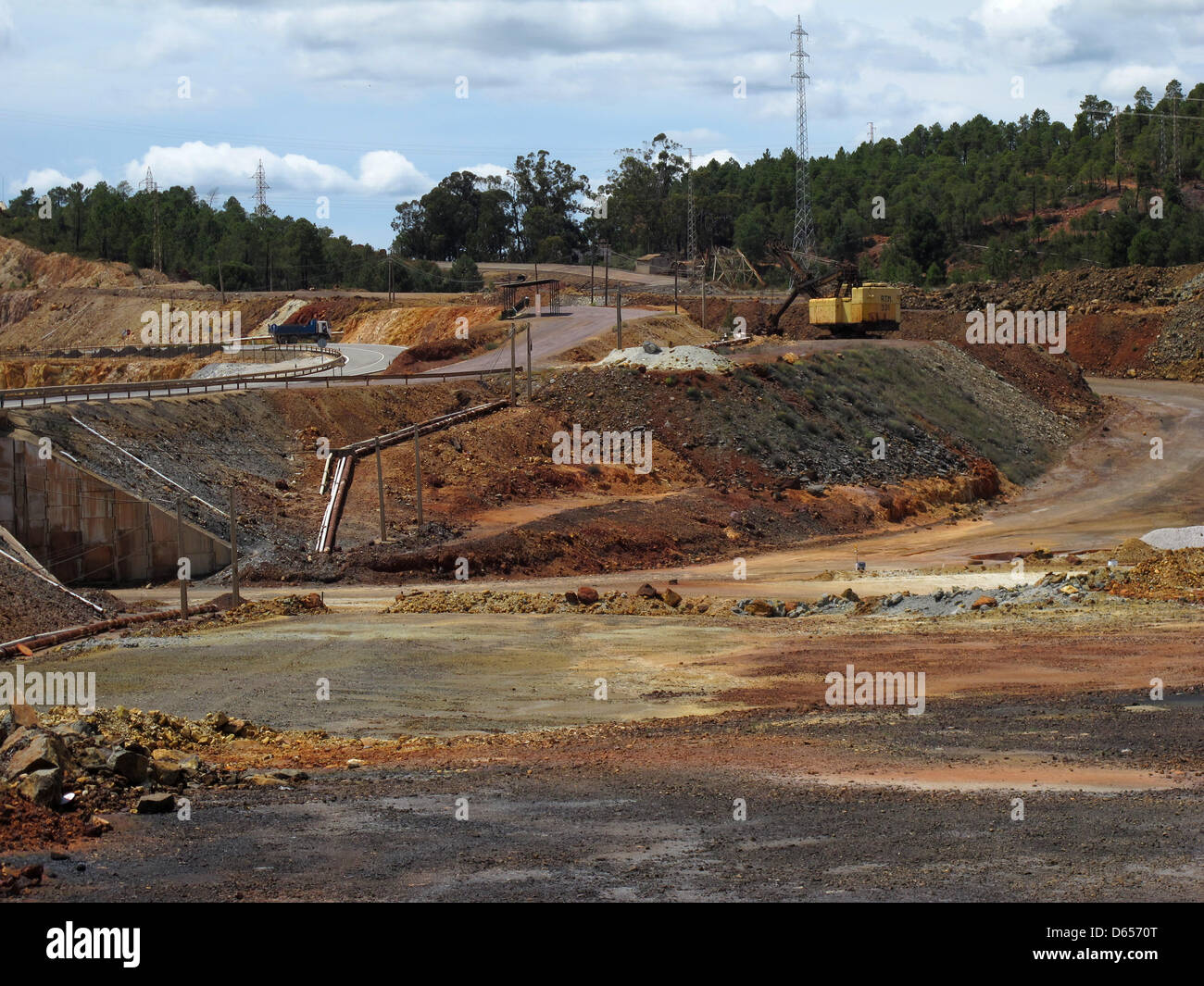 View of the mine Minas de Riotinto in Zalamea La Real, Spain, 08 May ...