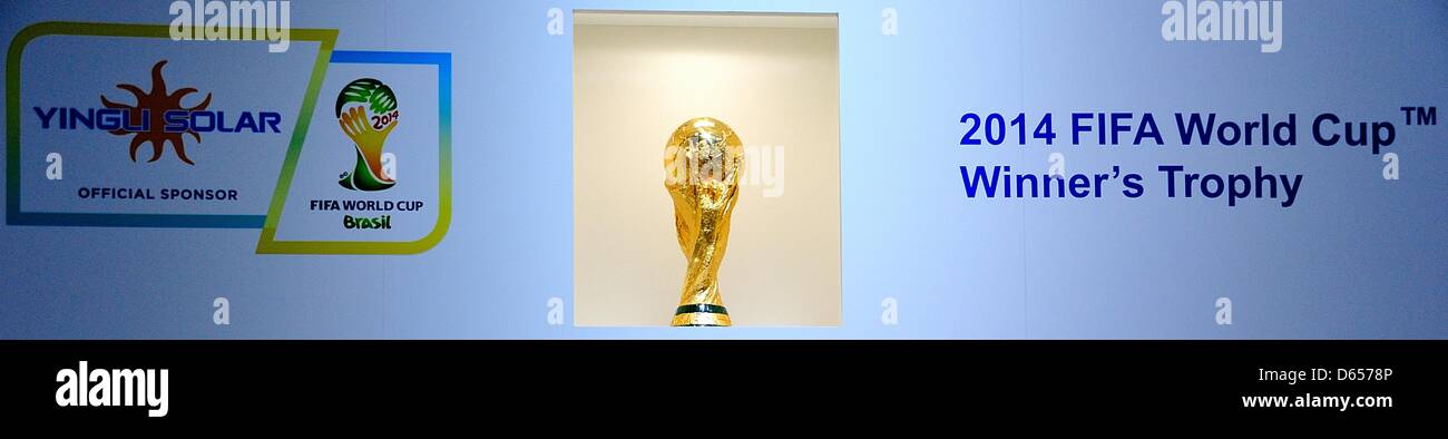 Germany 2014 world cup trophy hi-res stock photography and images - Alamy