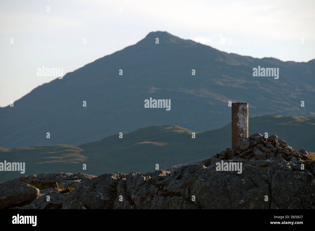 Bheinn Resipol from the summit of Druim Glas on the ridge of Druim ...