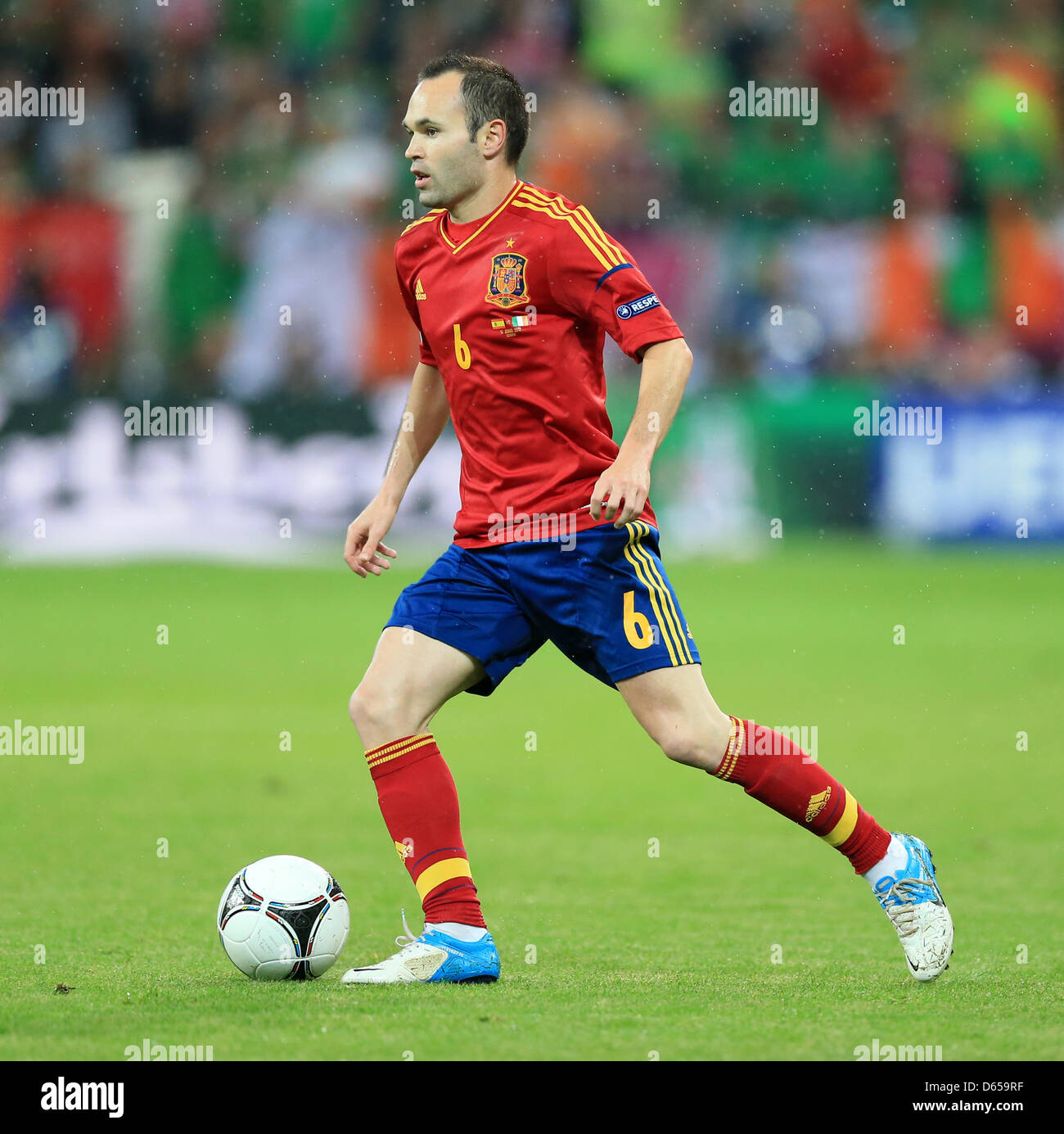 Spain's Andres Iniesta during UEFA EURO 2012 group C soccer match Spain ...