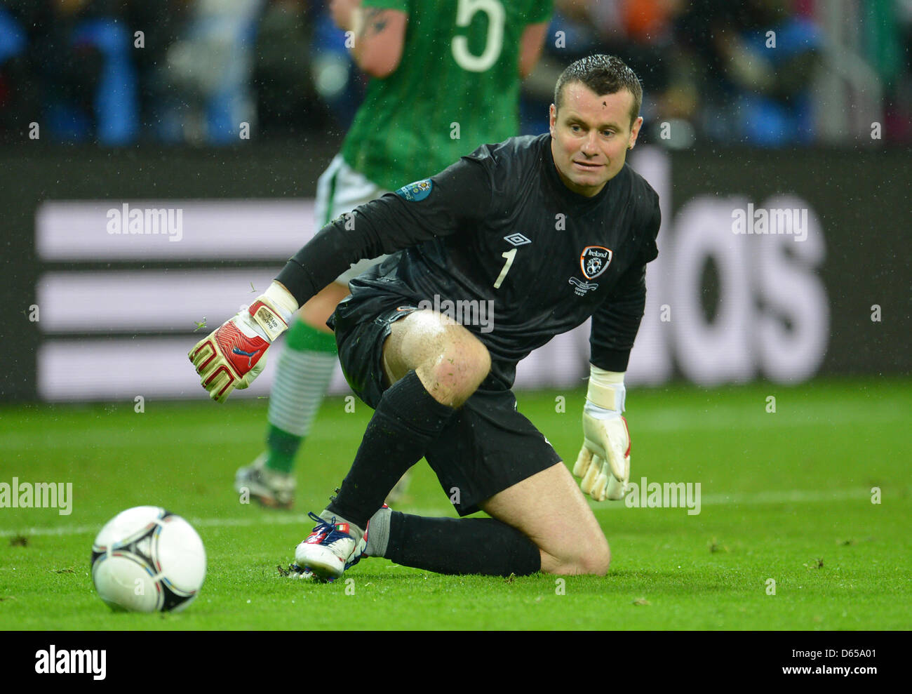 Ireland's goalkeeper Shay Given during the UEFA EURO 2012 group C ...