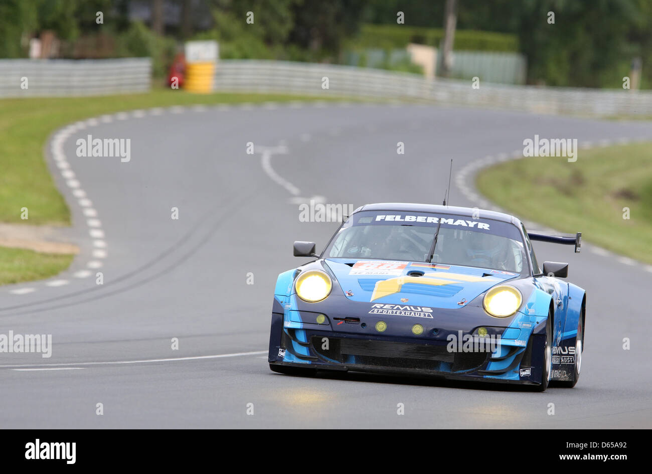 The LM GTE Am class Porsche 911 RSE (997) of Team Felbermayr-Proton ...