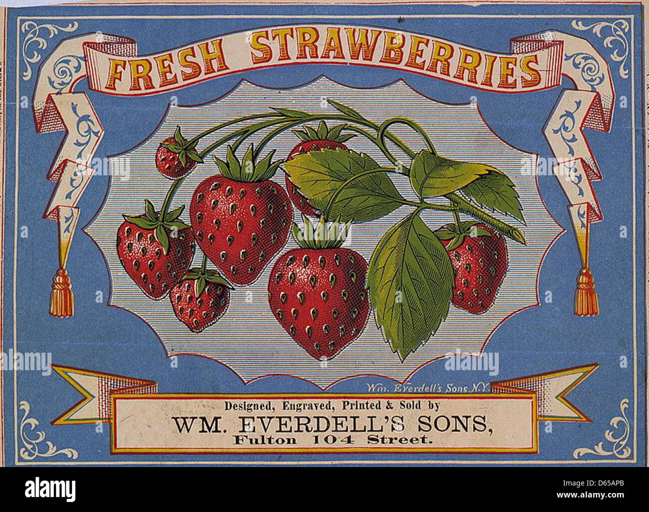 Vintage food advertisement poster advertising hi-res stock photography ...