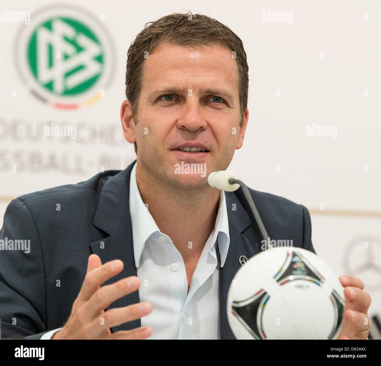 Germany's team manager Oliver Bierhoff attends a press conference of ...
