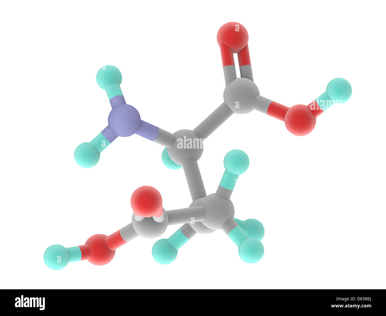 Glutamic acid molecule Stock Photo - Alamy