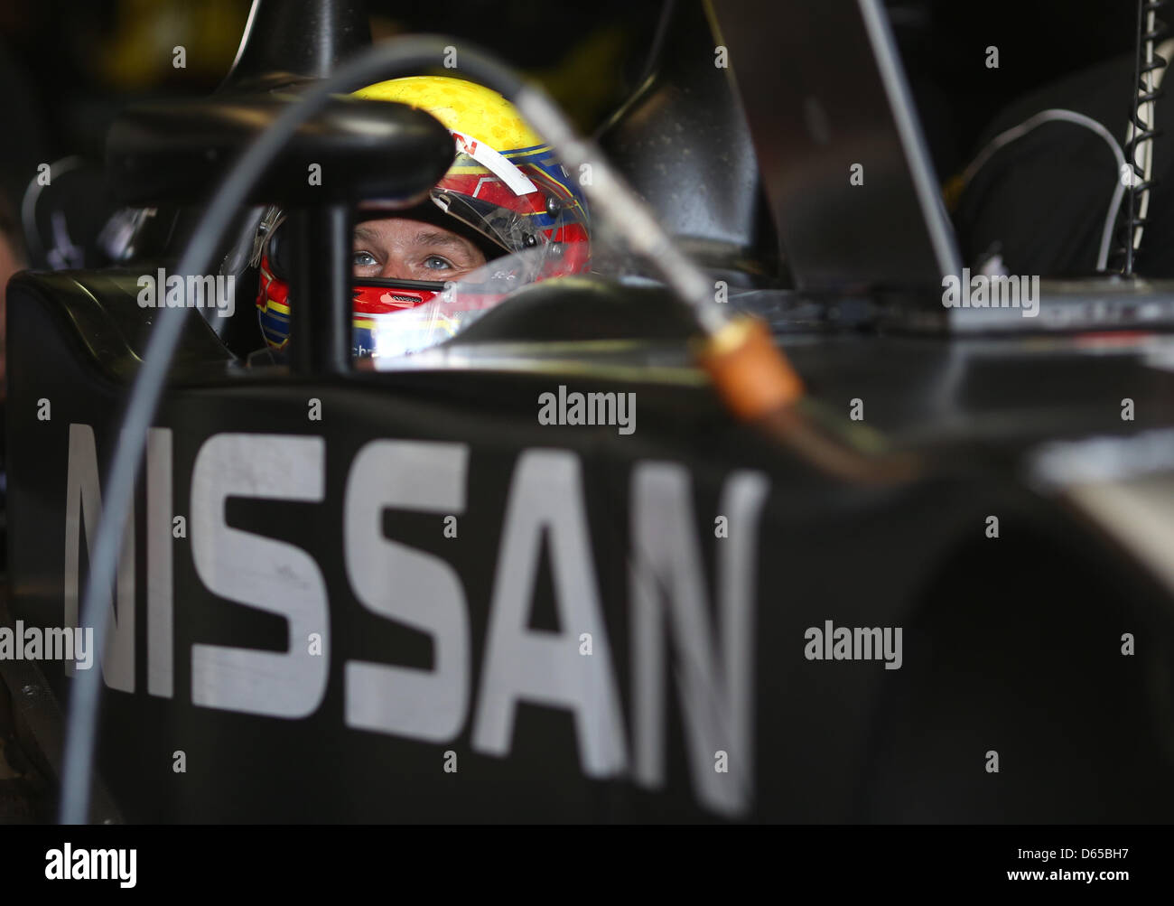 German driver Michael Krumm of Nissan Delta Wing of Highcroft Racing is ...