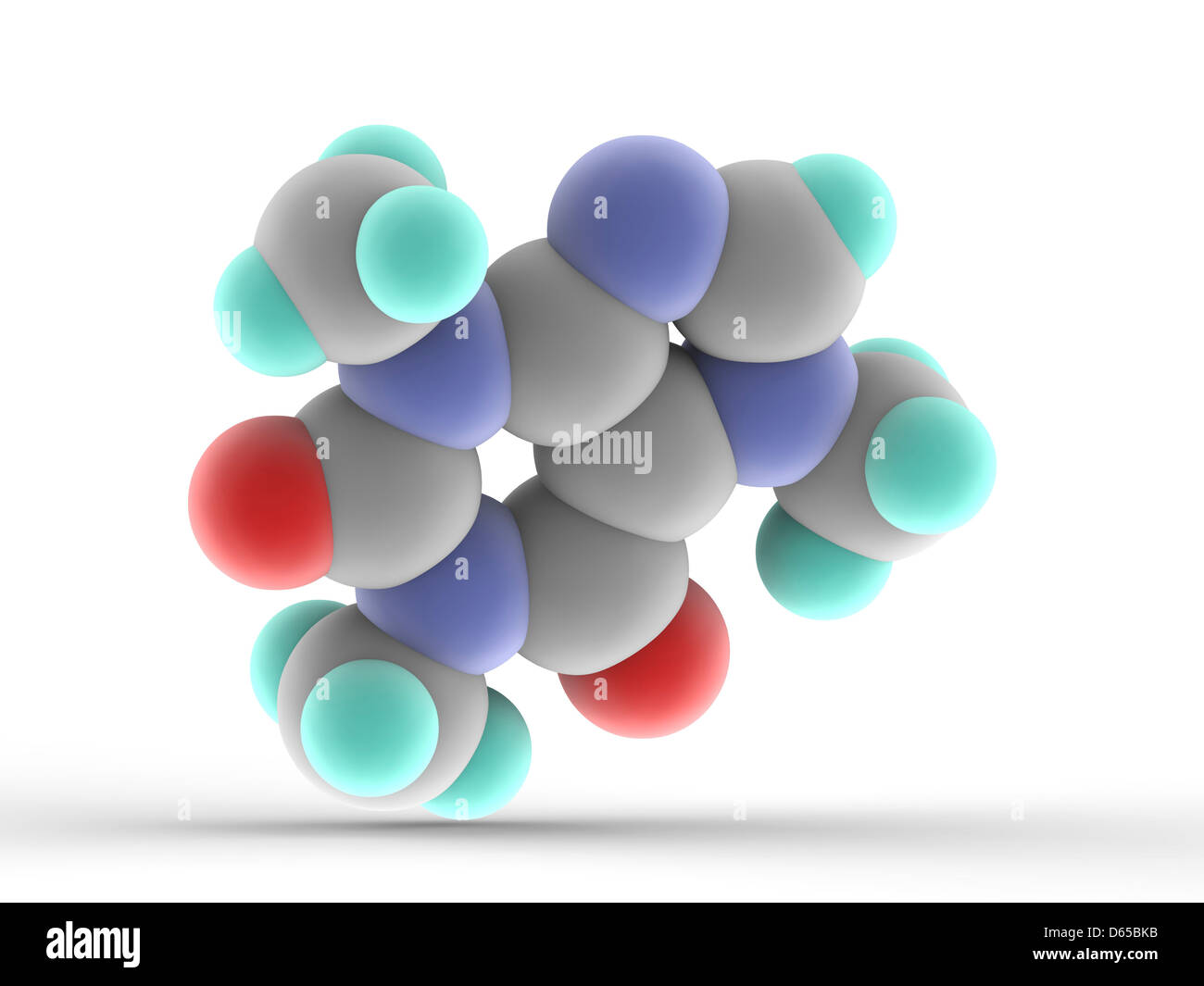 Caffeine drug molecule Stock Photo - Alamy