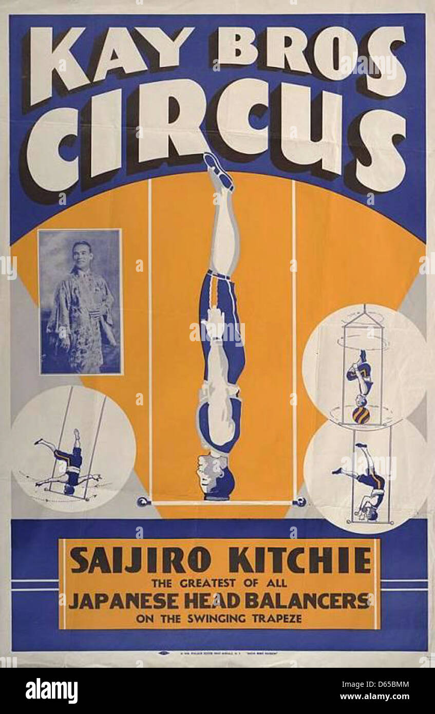 This image features the greatest of all Japanese head balancers, likely ...
