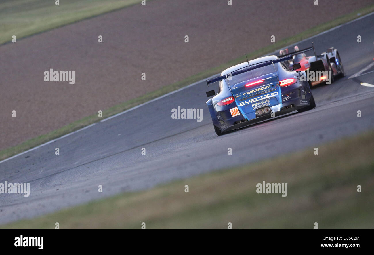 The LM GTE Am class Porsche 911 RSE (997) of Team Felbermayr-Proton ...
