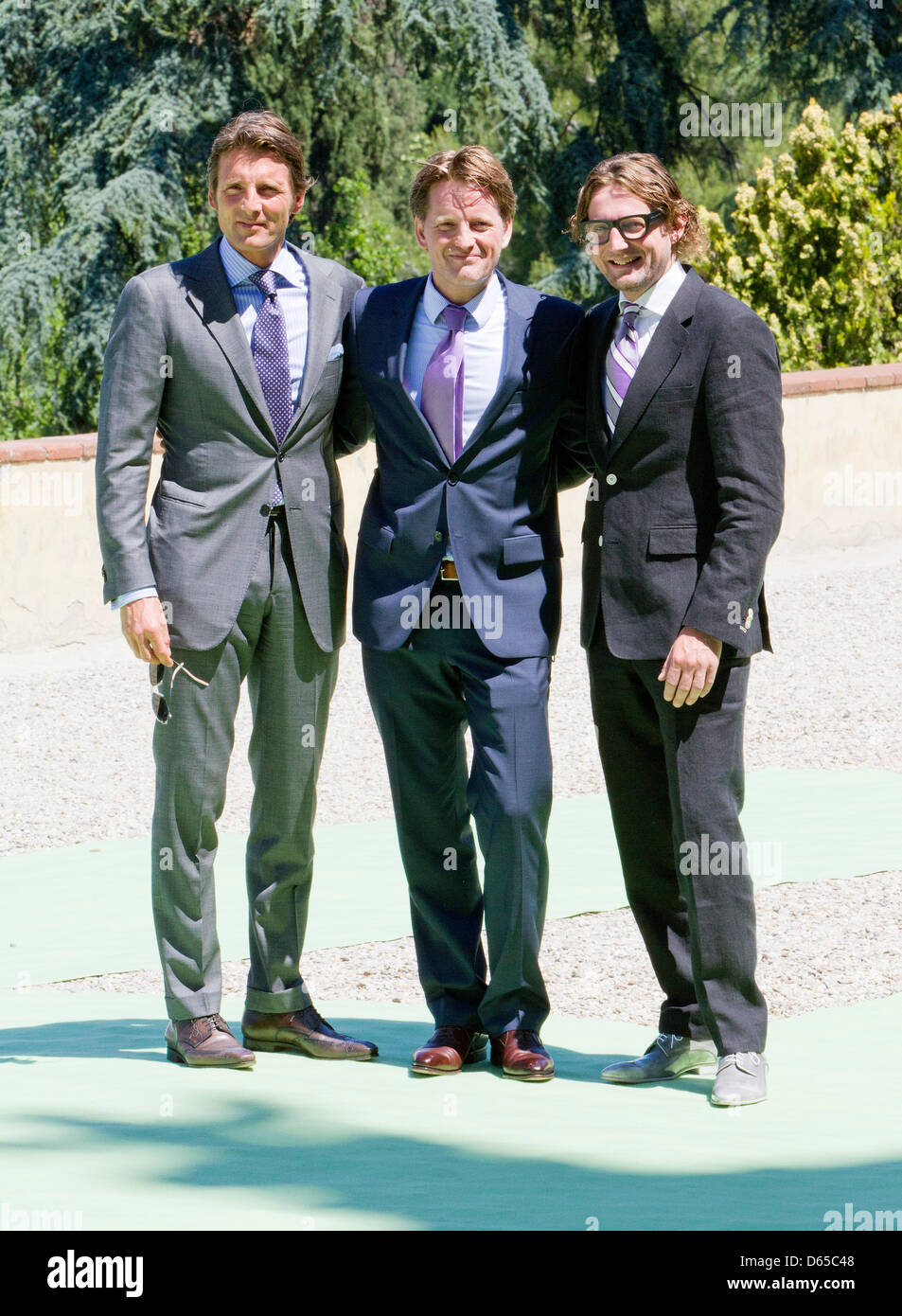(L-R) Dutch Prince Maurits, Prince Pieter-Christiaan and Prince ...