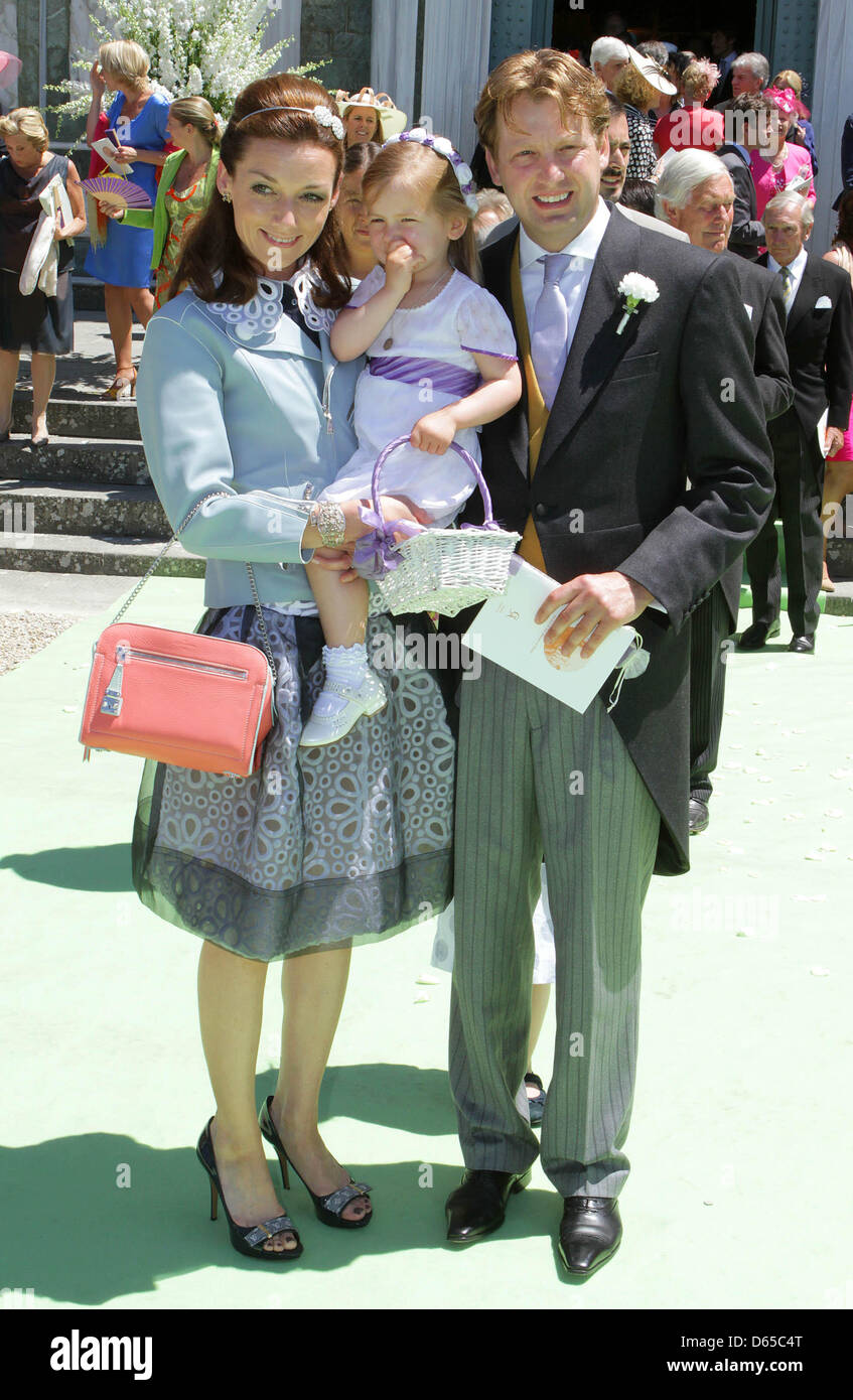 Dutch Princess Aimee, Eliane and Prince Floris attend the wedding of ...