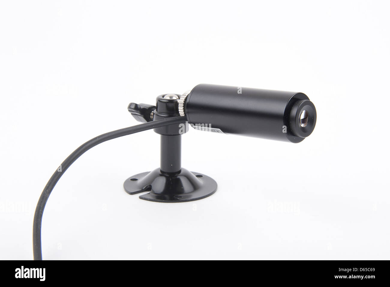 Black indoor / outdoor surveillance camera Stock Photo - Alamy