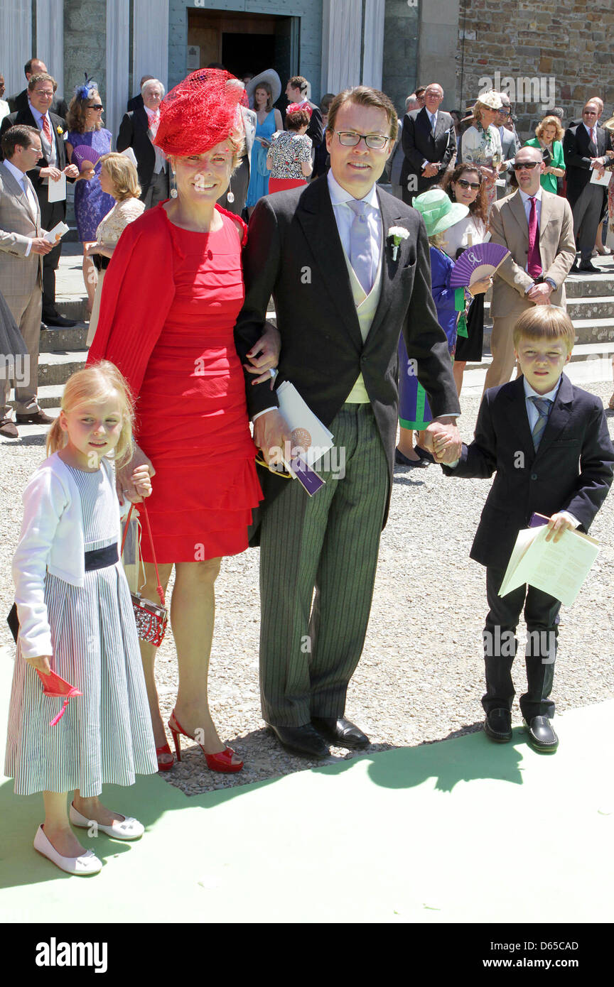 Dutch Princess Laurentien (C, L), Prince Constantijn (C, R) and their ...
