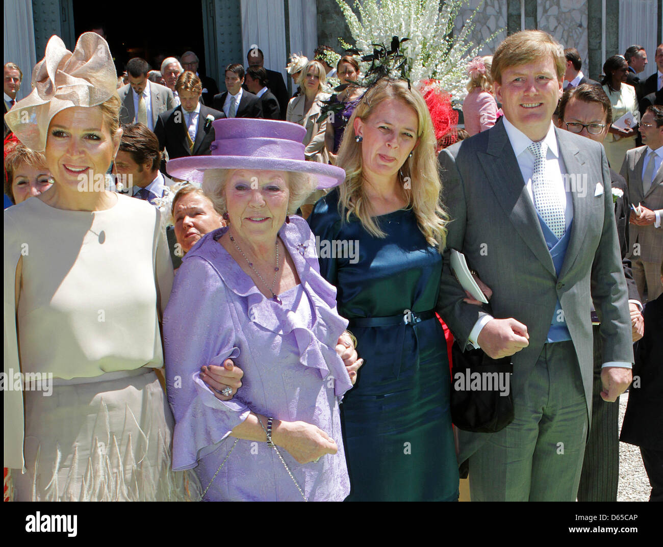 (L-R) Dutch Princess Maxima, Queen Beatrix, Princess Mabel and Prince ...