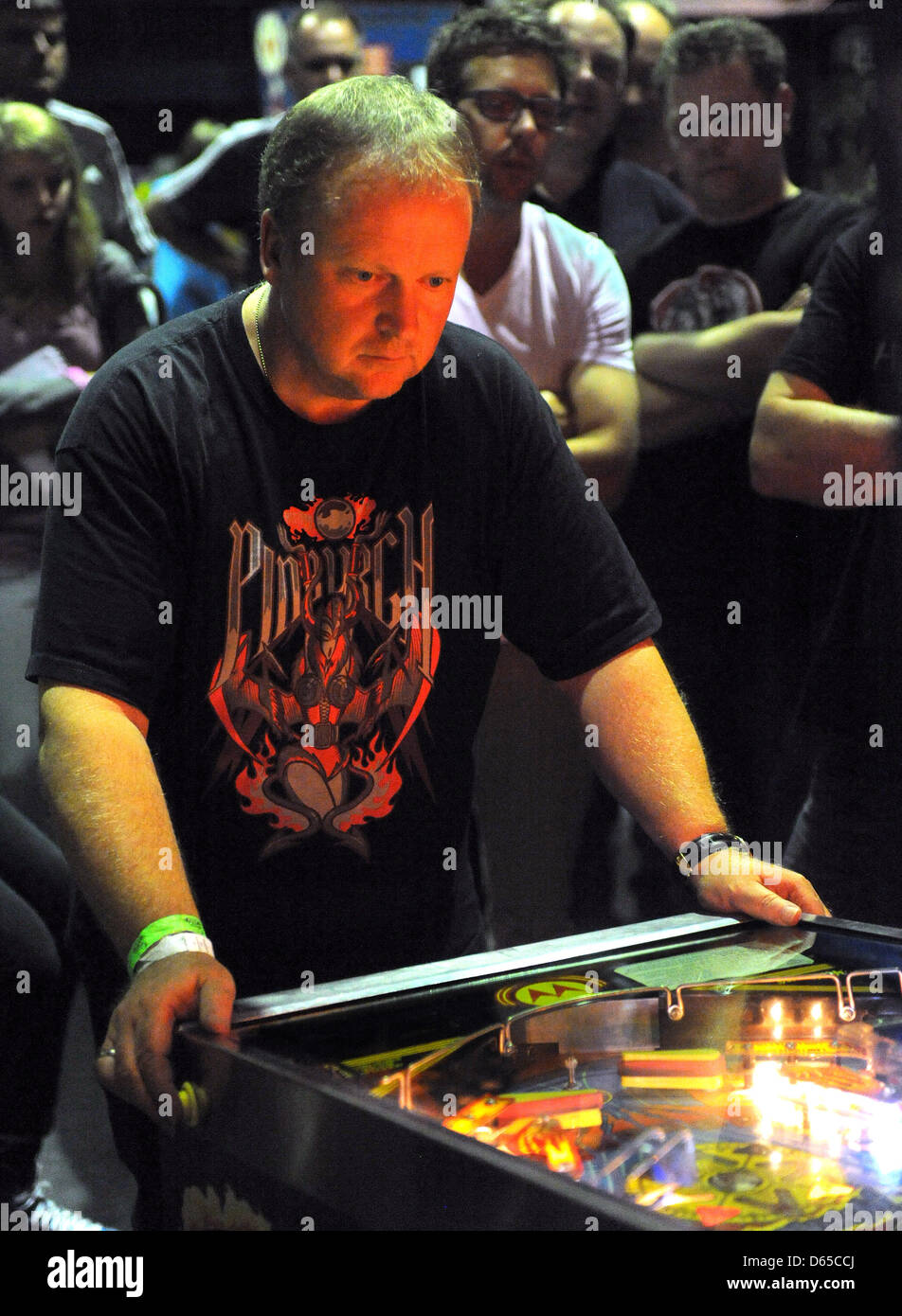 German Andreas Harre comes in second place at the open German Pinball ...
