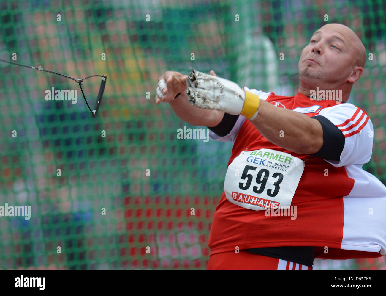 German athlete Markus Esser competes in the final of the men's hammer ...