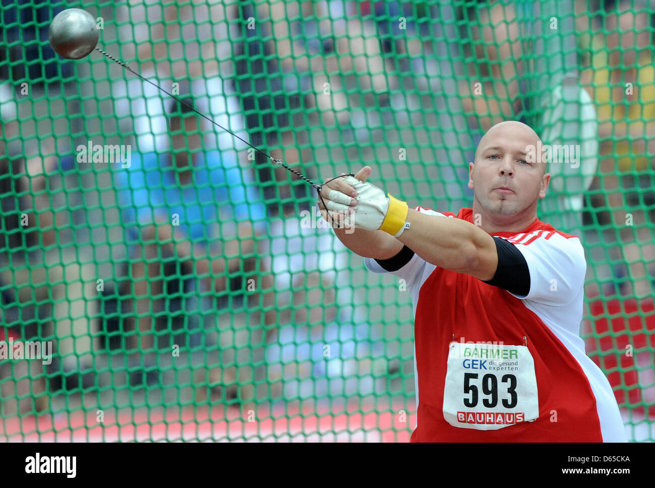 German athlete Markus Esser competes in the final of the men's hammer ...