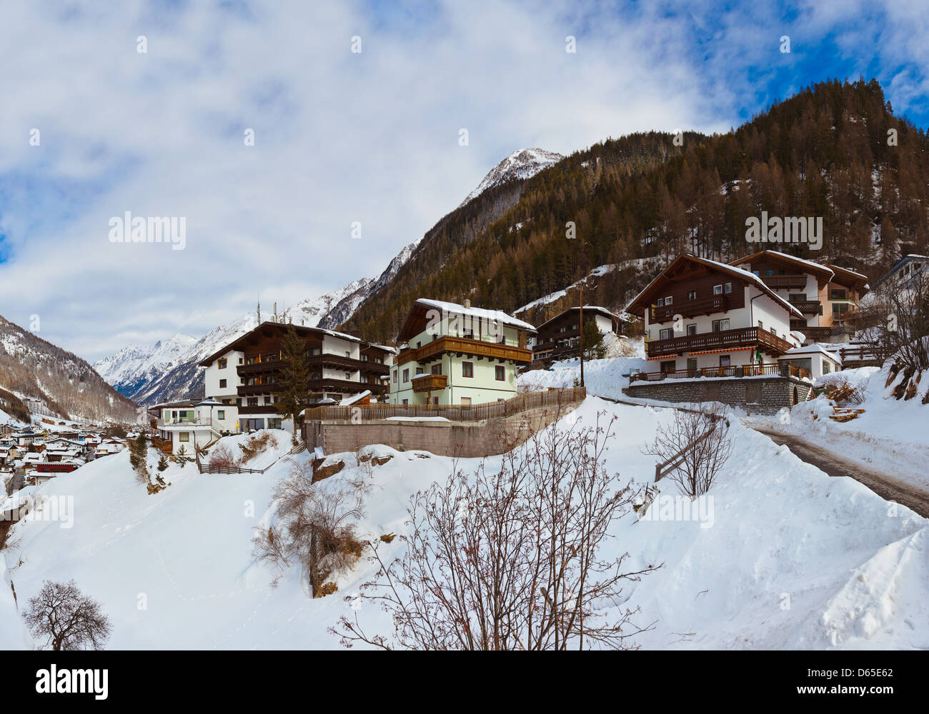 Solden town austria winter hi-res stock photography and images - Alamy