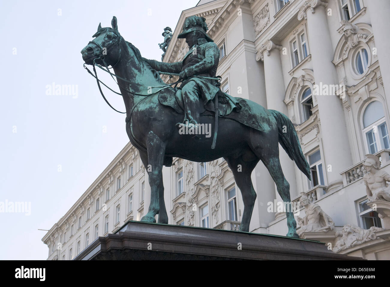Radetzky equestrian monument Stock Photo - Alamy
