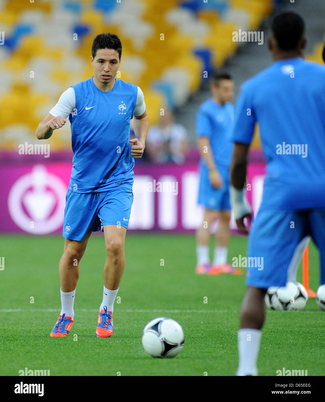France's Samir Nasri during a training session of the French national ...