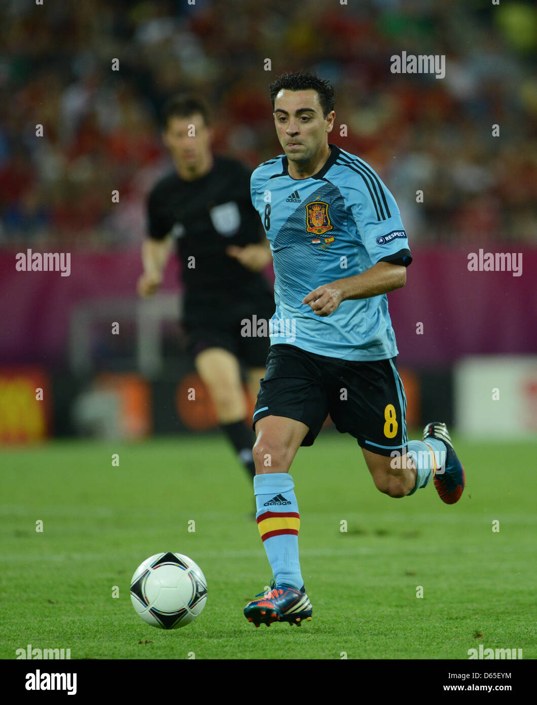 Spain's Andres Iniesta in action during UEFA EURO 2012 group C soccer ...