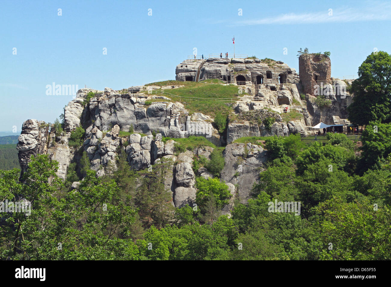 The Regenstein Castle, a popular touristic site in Germany, is pictured ...