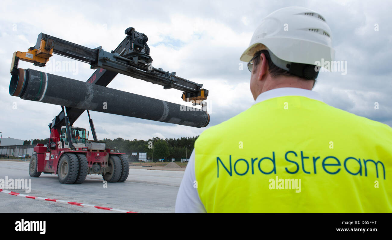 The first spare pipes for the Nord-Stream Baltic Sea pipeline are ...
