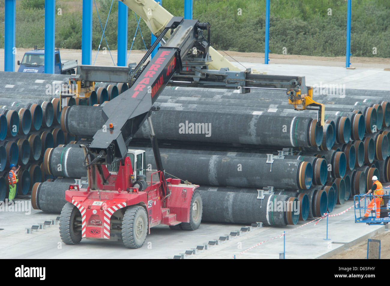 The first spare pipes for the Nord-Stream Baltic Sea pipeline are ...