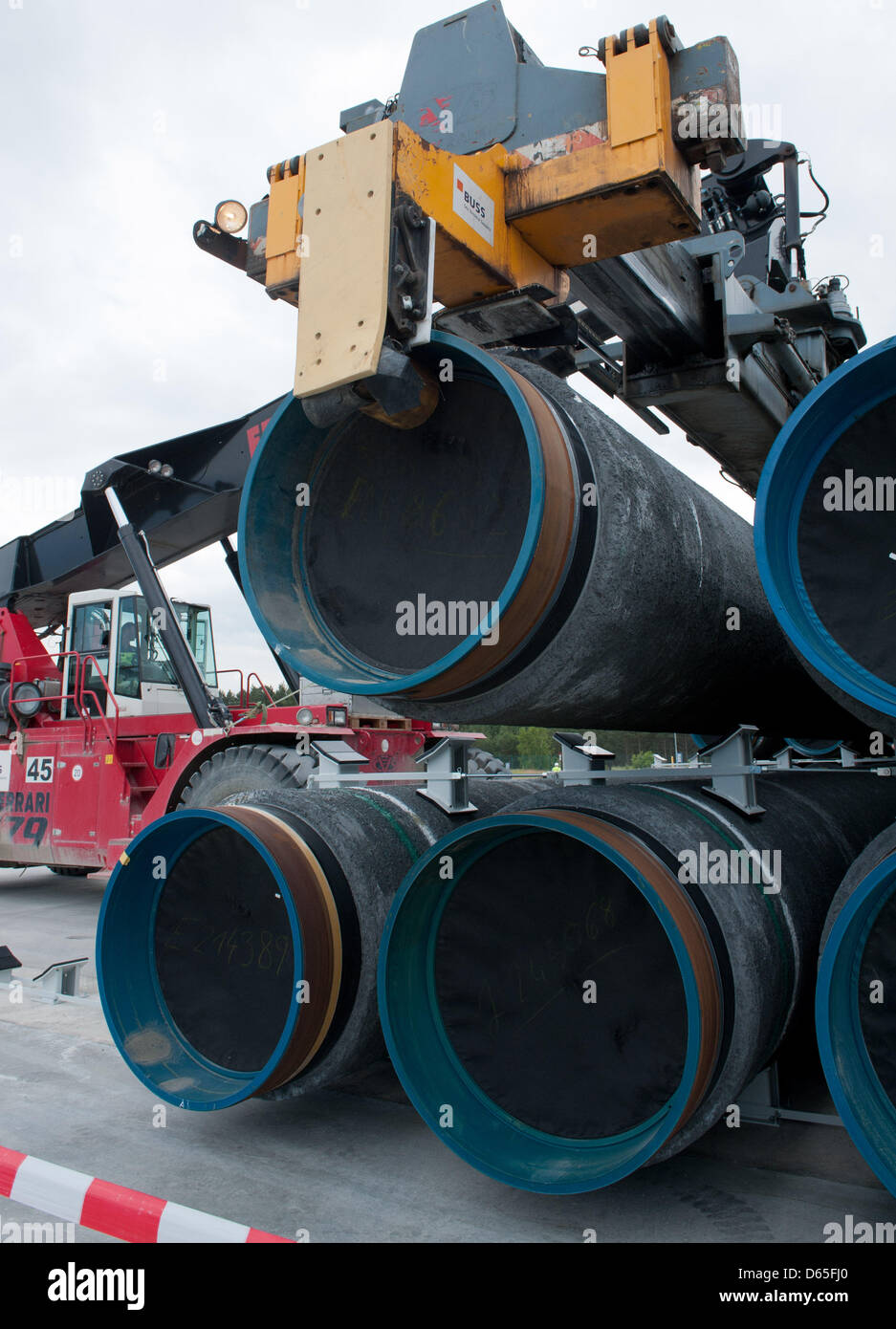 The first spare pipes for the Nord-Stream Baltic Sea pipeline are ...