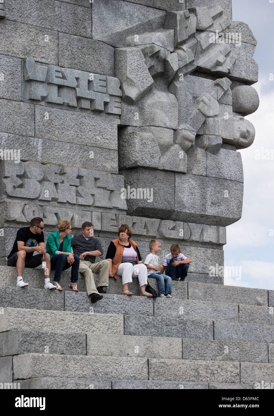 The "Westerplatte" memorial honors Polish defenders on the penisula ...