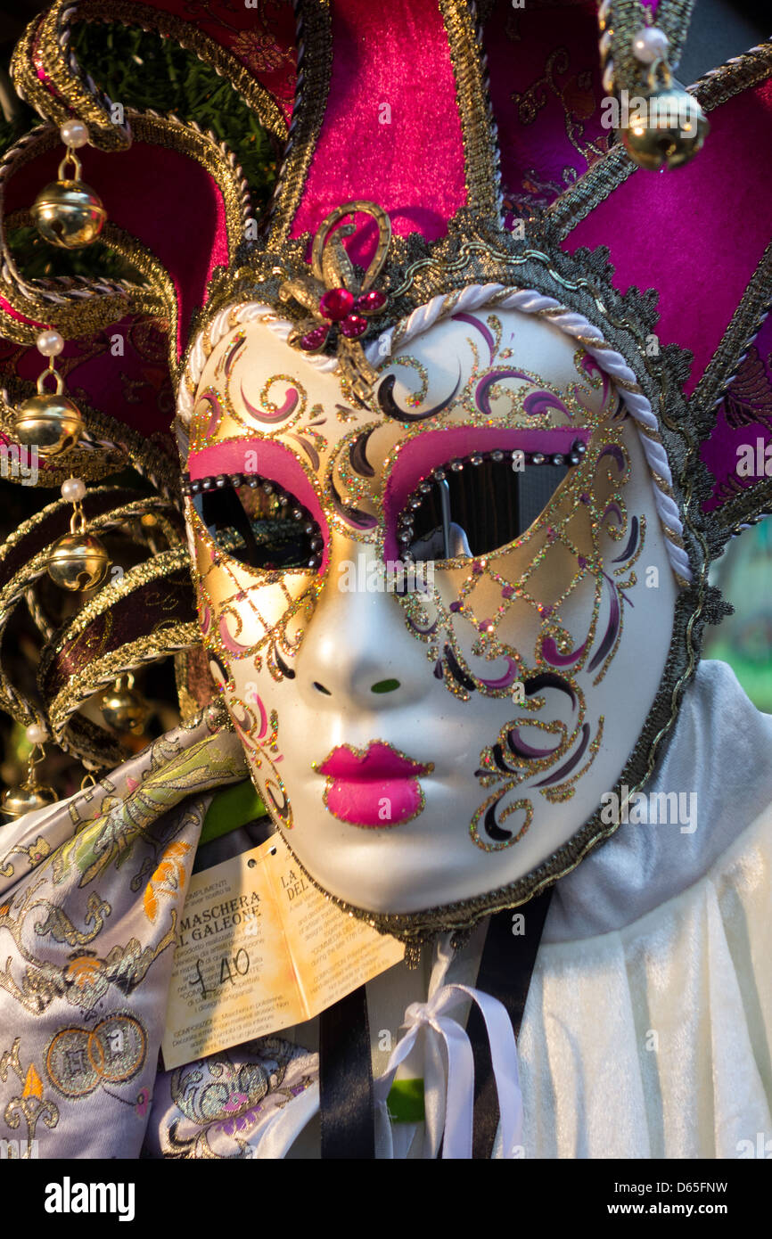 Venetian mask for sale at Winter Wondeland in Hyde Park Stock Photo - Alamy