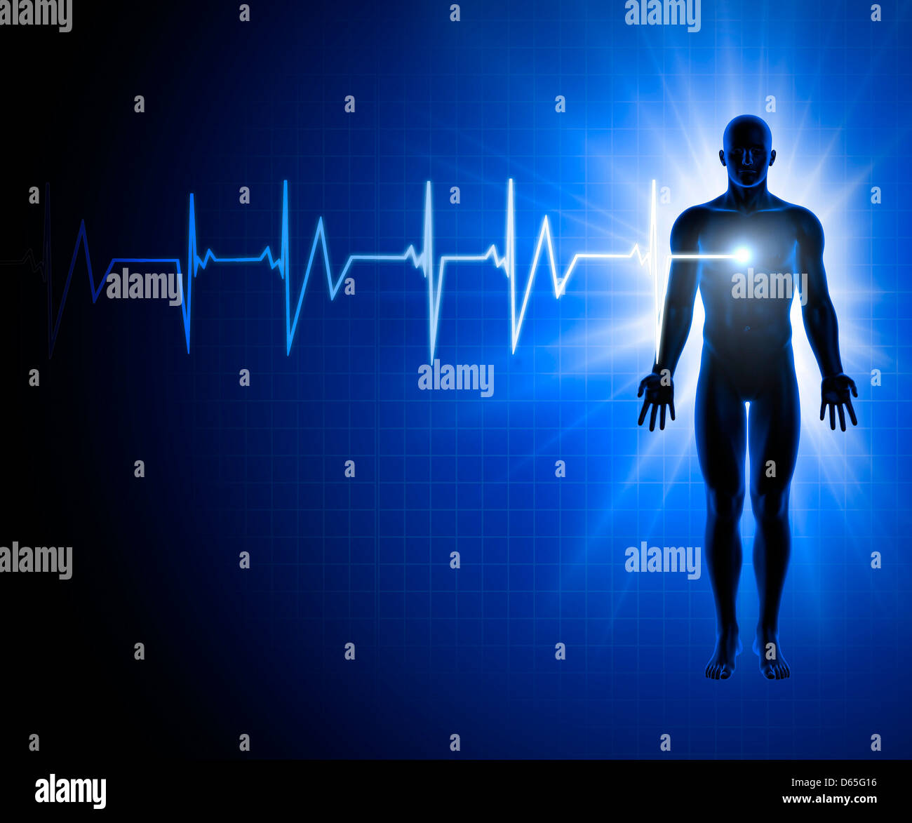 Ecg normal heart beat hi-res stock photography and images - Alamy