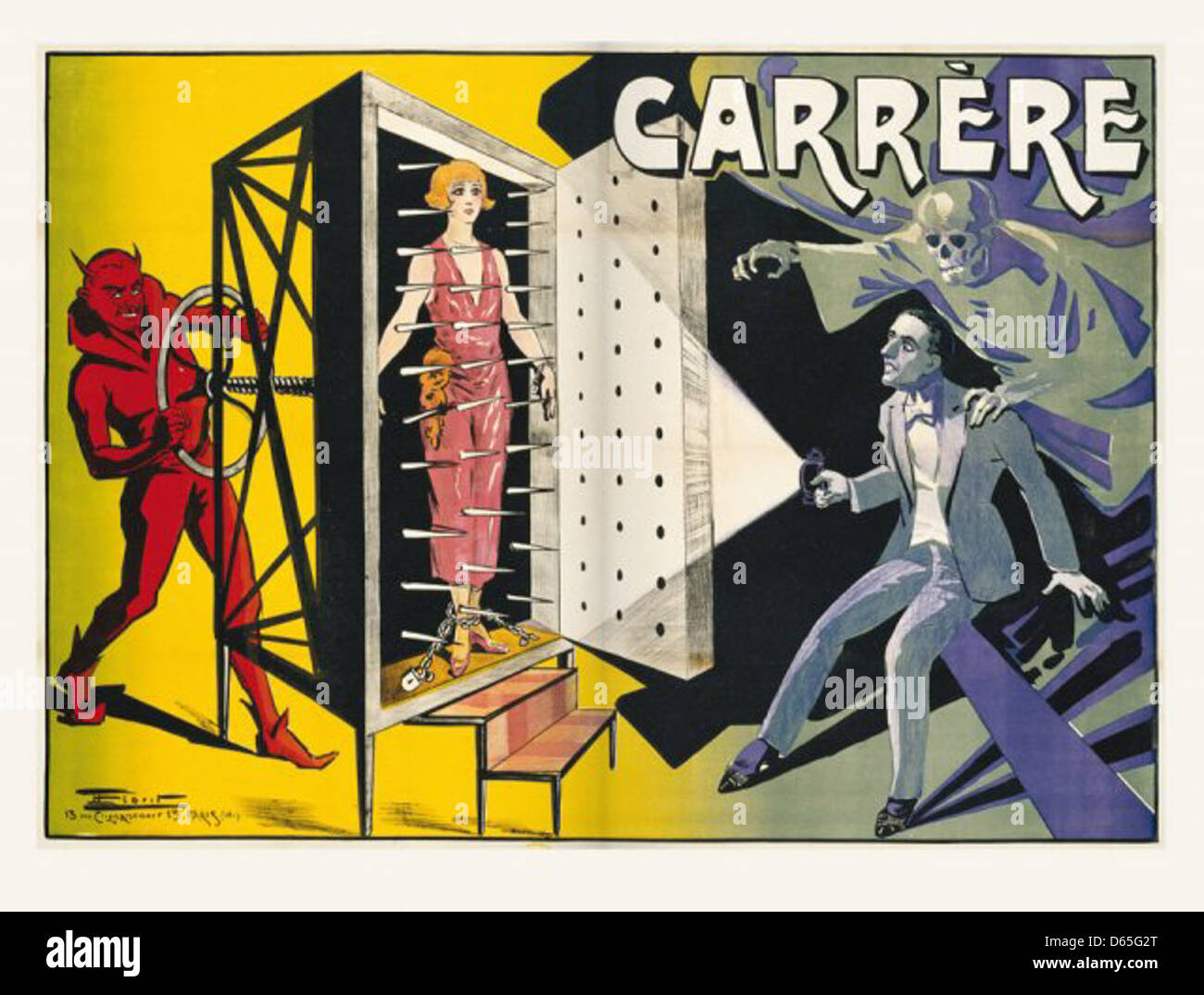 This French vintage advertisement poster for the circus 'Le Cirque ...