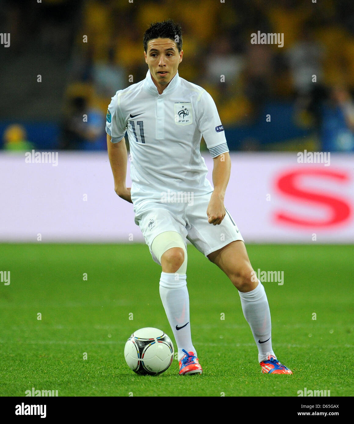 France's Samir Nasri in action during UEFA EURO 2012 group D soccer ...