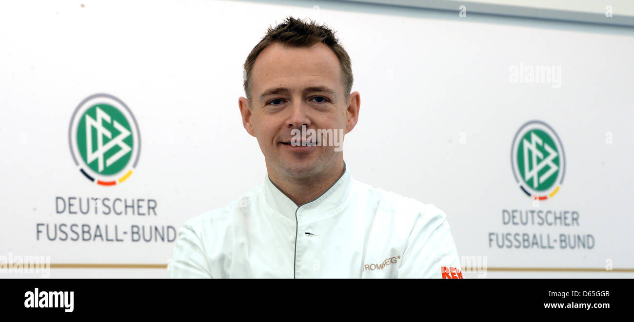 Germany's cook Holger Sromberg poses before a press conference of the ...